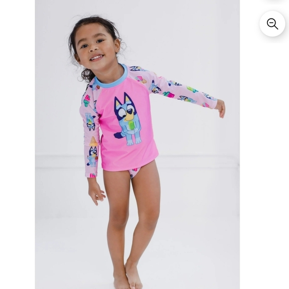 Lucy | Swim | Lucy Pink And Blue Kids Swim Rashguard | Poshmark